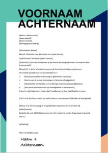 Motivatiebrief Templates